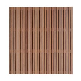 Tuinscherm Hardhout Keruing 180x180 cm – Premium KD Fijn Lamel ...