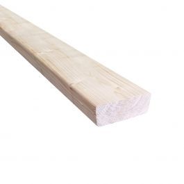 Vuren balk/regel - SLS/CLS geschaafd ronde hoek 38x89x2700mm | Hout en ...